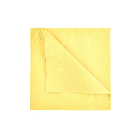 Buy Swantex 33cm 2ply Sunny Yellow Paper Napkins from £2.39