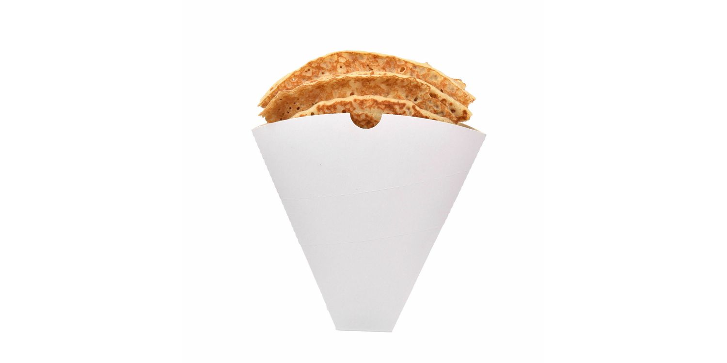 Buy Custom Print Crepe Cone White from £2,639.66