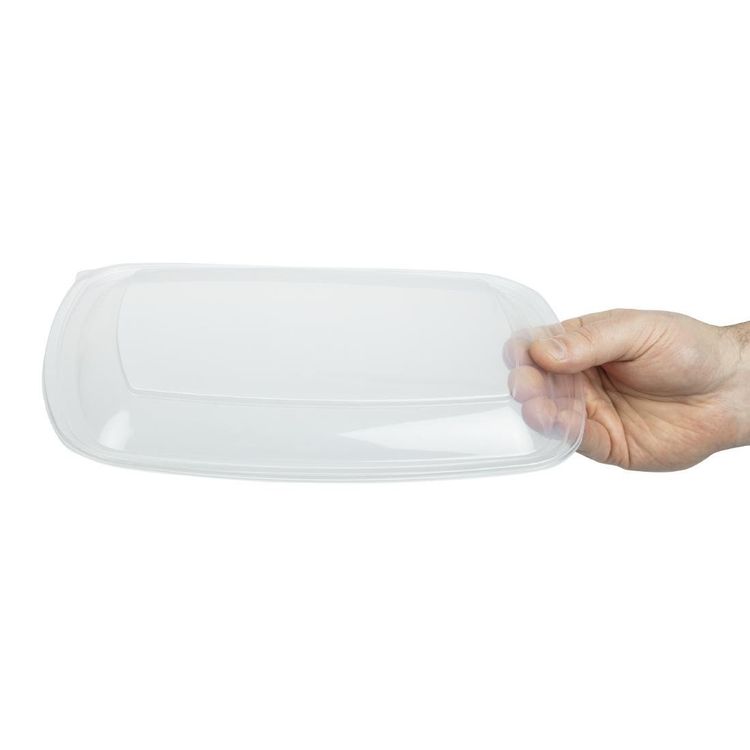 Buy Fastpac Large Rectangular Food Container Lids 1350ml / 48oz from £50.06