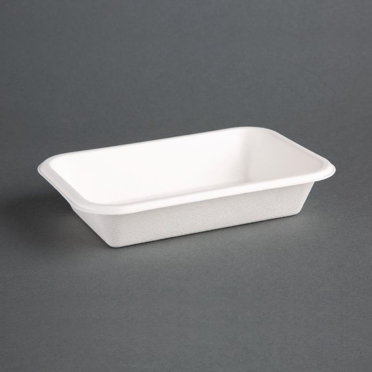 Buy Fiesta Compostable Bagasse Food Trays 16oz from £5.76
