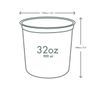 Buy Vegware 32oz PLA Round Deli Container - CF-DC-32 from £125.95